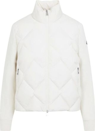 Moncler Femme, Vestes, Blanc, Taille: 38 FR Cardigan Tricot