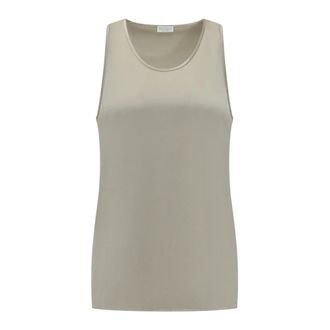 Brunello Cucinelli Girocollo SM - - Tops - Damen - Gr&uuml;n - M