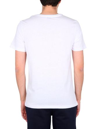 Ballantyne Crewneck Cotton with Logo Print T-Shirt - White