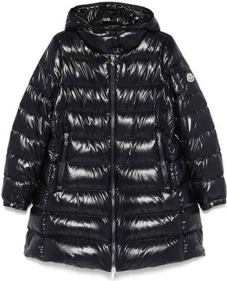 Moncler Manteau Long - Bleu Fonc&eacute;