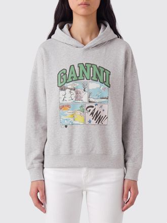 Ganni Sweat-Shirt Femme couleur Gris
