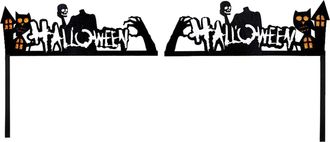 Generic Halloween-Eckenschild - Schild f&uuml;r Halloween-Eck-T&uuml;rrahmen, Wanddekoration f&uuml;r Eckschild f&uuml;r T&uuml;r Aufkleber | Wandaufkleber mit Dekoration