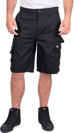 Lee Cooper Arbeitskleidung Herren Klassische Mehrfachtaschen Cargo Shorts, Schwarz, 58
