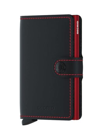 Secrid Kartenetui Miniwallet mit RFID-Schutz in der Farbe Black & Red in der Gr&ouml;&szlig;e 6,5x10,2x2,1 cm, MM-Black & Red