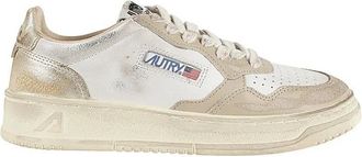Autry Low-Top Sneaker - Vintage-Inspired White Sup Vint Leather Sneakers - Gr. 40 (EU) - in Gold - f&uuml;r Damen