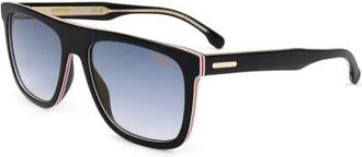 Carrera 267/s M4P/1V BLACK STRIPE Sunglasses Mens Acetate, Standard, 56