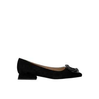 Alma En Pena Flacher Schuh mit quadratischem Ornament - - Shoes - Damen - Schwarzk - 39 EU