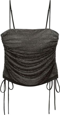 Alexander Wang Bluse mit Kristallen - Schwarz