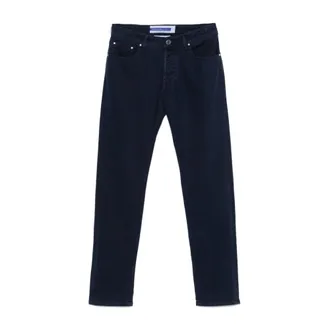 Jacob Cohen Homme, Jeans, Bleu, Taille: W38 Jean Bleu Textur&eacute; &agrave; Jambe Fusel&eacute;e