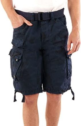 Geographical Norway Panoramique Men - Bermuda Homme Coton - Short Hommes Sport Cargo - Shorts Bermudas Court A Ceinture Coupe Normale - Ideal Cadeau Homme Printemps Ete (