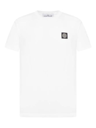 Stone Island compass patch T-shirt - Blanc