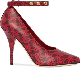 Burberry TB Ankle Strap Pumps Size 36