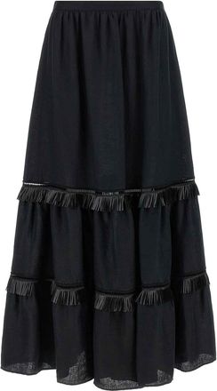 Kiton Jupe Midi - Noir