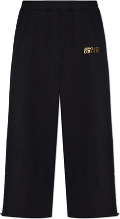 Versace Jeans Couture Femme, Pantalons, Noir, Taille: 36 FR Pantalon de surv&ecirc;tement avec chevilles resserr&eacute;es