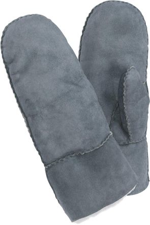 Harrys-Collection Damen Herren dicke F&auml;ustlinge aus Lammfell in 4 Farben, Farben:grau, Handschuhgr&ouml;&szlig;e:10.5