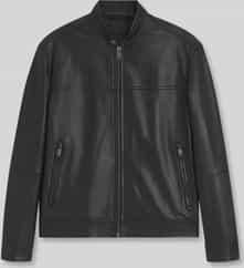 Boss Orange by Hugo Boss Lederjacke Modell Joslay mit Stehkragen