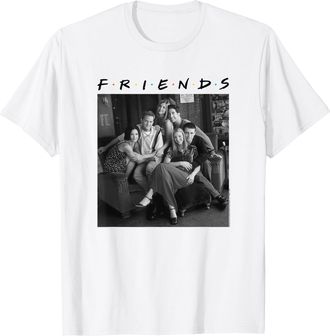 Friends Group Photo 6 BW T-Shirt