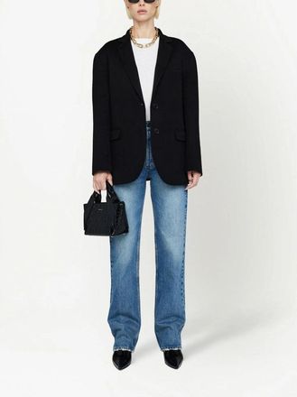 Anine Bing Wool-Cashmere Blazer - Black
