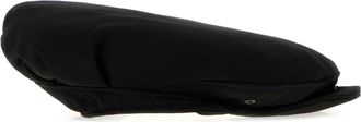 Prada Hat Virgin Wool Gabardine Flat Cap - Black