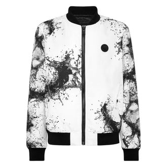 Plein Sport Bomber Splash - - Sport - Herren - Wei&szlig; - XL