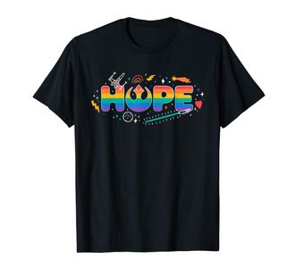 Star Wars Pride Hope Rainbow Rebel Symbol Galactic Doodles T-Shirt