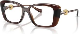 Versace Femme, Accessoires, Brun, Taille: 51 MM Monture optique carr&eacute;e