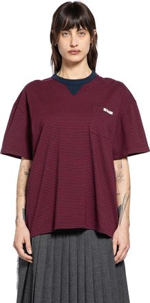 Prada Oversized Striped Jersey T-Shirt