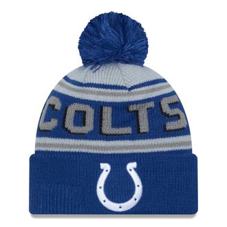 New Era Herren NFL Main Cuffed Knit Hat with Pom, Indianapolis Colts, Royal, Einheitsgr&ouml;&szlig;e