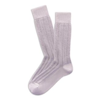 Marcoliani Piqu&eacute;-Kniestr&uuml;mpfe mit Nadelstreifen - - Underwear - Herren - Grau - ONE SIZE