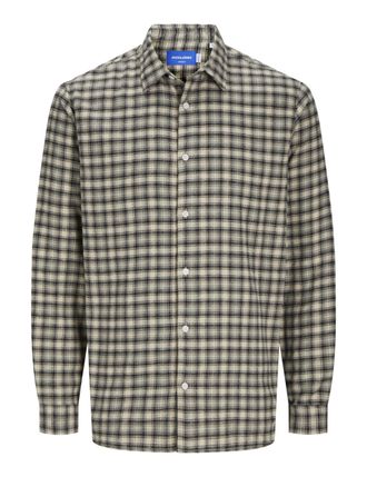 Jack & Jones JACK&JONES Herren JORJOSHUA Flannel Check Shirt LS Freizeithemd, Vetiver, M