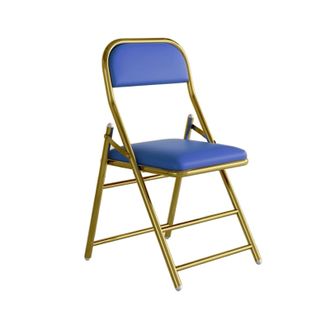 Generic Klappstuhl Gepolstert Einzeln mit Lehne Bis 100kg Belastbar Klappst&uuml;hle Camping Faltbar mit Metallrahmen Platzsparend f&uuml;r G&auml;ste K&uuml;che B&uuml;ro Hochzeit un