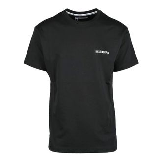 Dirk Bikkembergs Homme, Tops, Noir, Taille: M T-shirt en coton