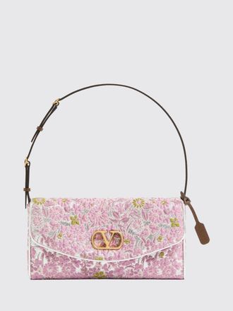 Valentino Garavani DeVain Mini-Schultertasche mit Blumenstickerei und VLogo