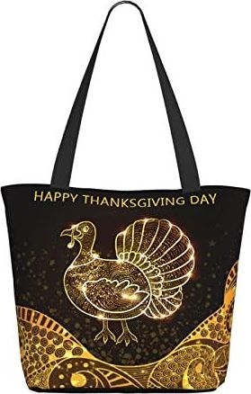 AOOEDM Thanksgiving Turkeys-2 Ladies Shopping Bag 13x11x7in.Le cadeau parfait pour la Saint-Valentin.Cest de la Saint-Valentin pour maman, fille, &eacute;pouse, etc
