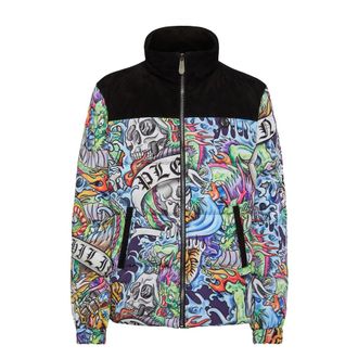 Philipp Plein Homme, Vestes, Multicolore, Taille: S Down Jacket Tattoo