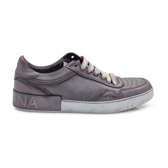 Dolce & Gabbana Portofino Calfskin Sneakers - - Shoes - Herren - Grau - 41 EU