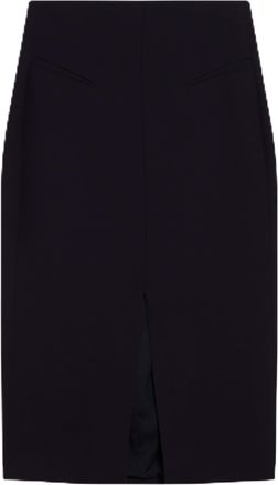 Ted Baker Damen Manabsl Tailored Midi Skirt with Front Split Rock, Navy, 32