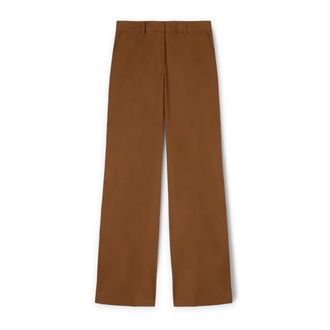 Motivi Femme, Pantalons, Brun, Taille: 38 FR Pantalon palazzo en coton