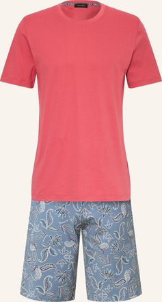 Hanro Shorty-Schlafanzug Night & Day blau