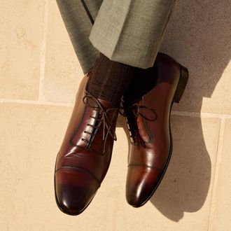 Bexley Ringwood - Richelieus homme chocolat patin&eacute; ii