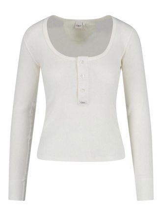 Chlo&eacute; Pull Col Rond - Blanc