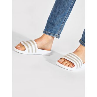 adidas Pantoletten adidas adilette Aqua EF1730 Wei&szlig;
