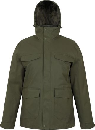 Mountain Warehouse Rushes Jacke, wasserfest f&uuml;r Herren (Khakigr&uuml;n)