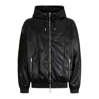 Dsquared2 Homme, Vestes, Noir, Taille: XL Blouson en cuir