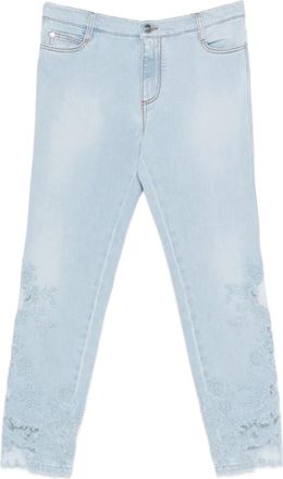 Ermanno Scervino lace jeans - Blau