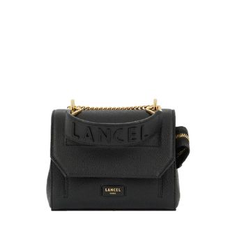 Lancel Schicke Schwarze Leder Umh&auml;ngetasche - - Bags - Damen - Schwarzk - ONE SIZE