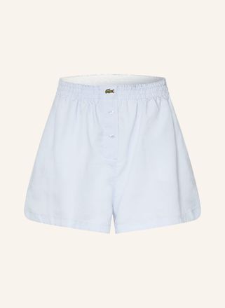 Lacoste Shorts Mit Leinen blau