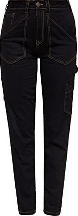 Queen Kerosin Jean pour femme | Jeans de travail | Skater | Rockabilly | Carpenter | Vintage | ann&eacute;es 50 | Noir, Noir, 31W x 32L