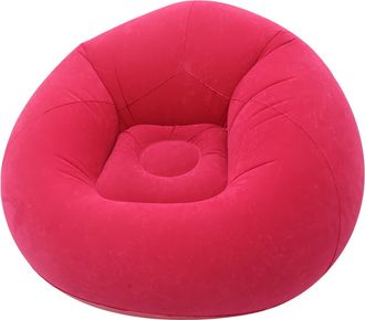 Generico Aufblasbares Sofa, tragbar, zusammenklappbar, ergonomisch, weicher Sitz mit Memory-Effekt, f&uuml;r Innenbereich, Outdoor, Haus, Garten, Reisen, Picknick o