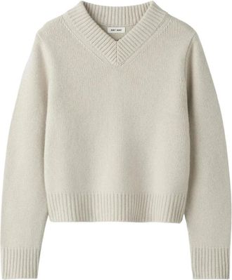 Soft Goat Femme, Pulls, Beige, Taille: 42 FR Knit Chunky V Neck